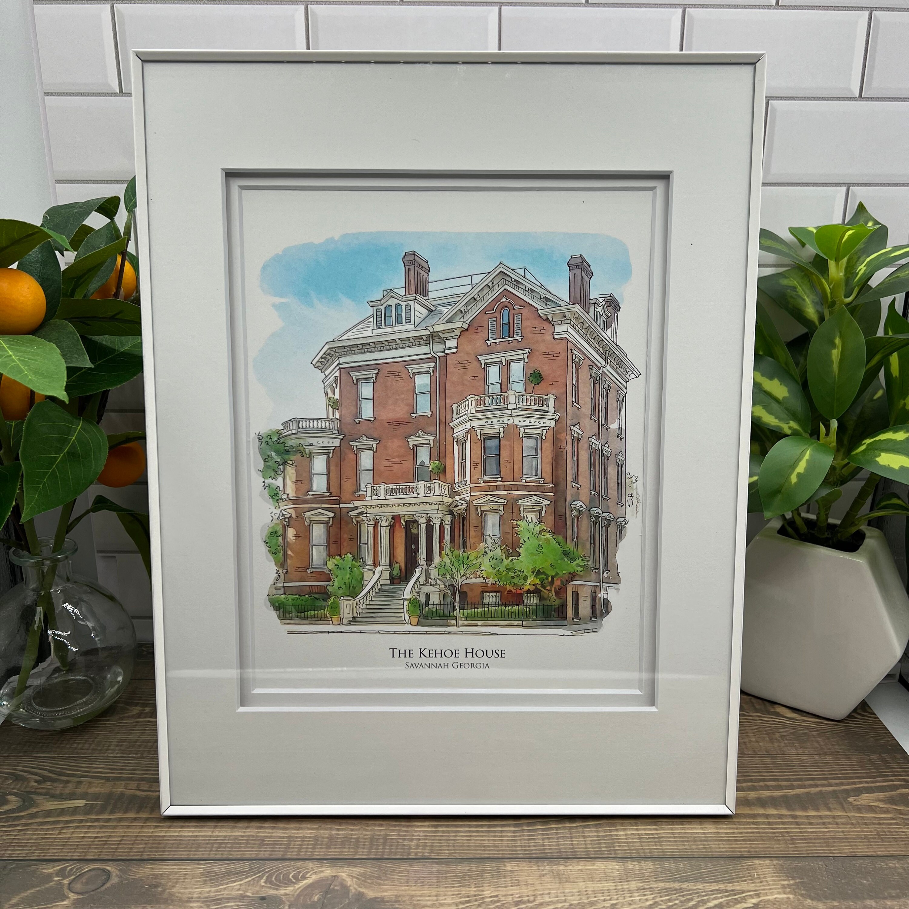 The Kehoe House Savannah Georgia Watercolor Painting Giclée Fine Art ...