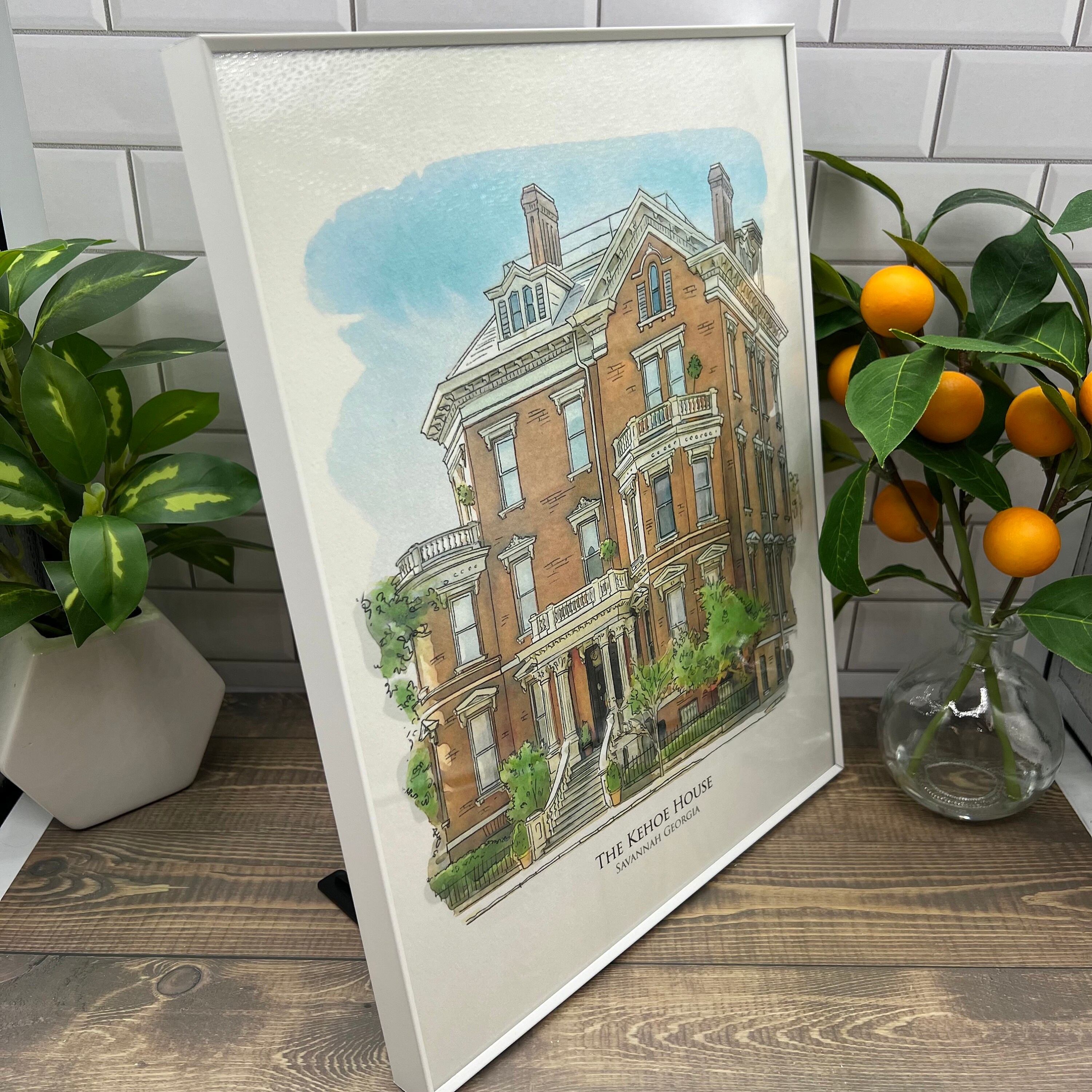 The Kehoe House Savannah Georgia Watercolor Painting Giclée Fine Art ...