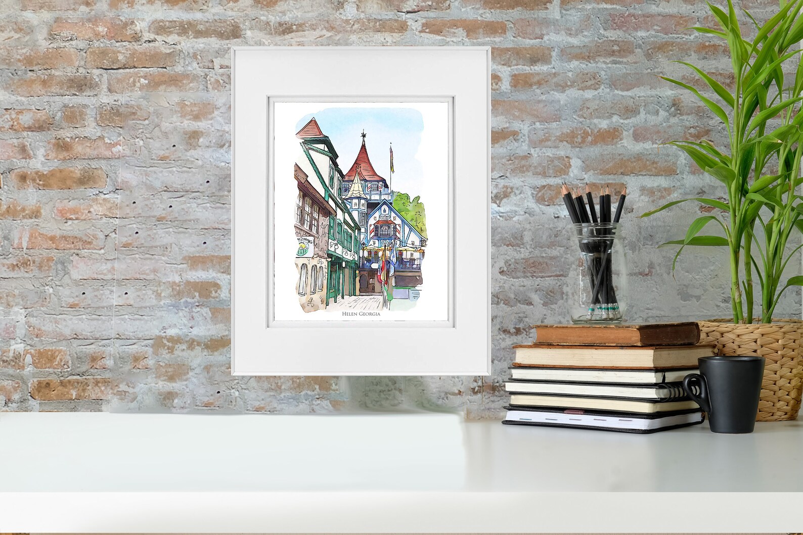 Helen Georgia Watercolor Painting Giclée Fine Art Print (framed or Un ...