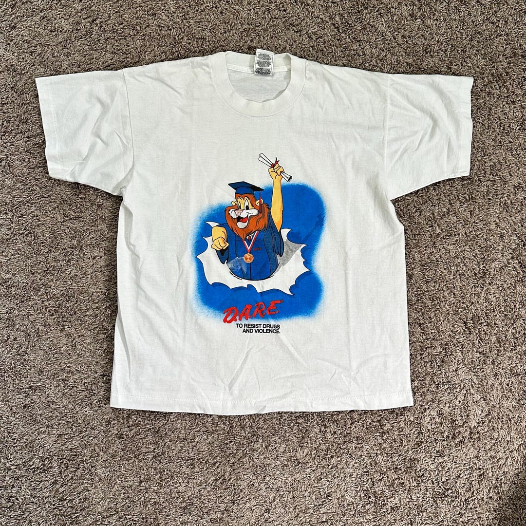 Vintage 90s DARE University College Spell Out Logo Graphic 1990s ...
