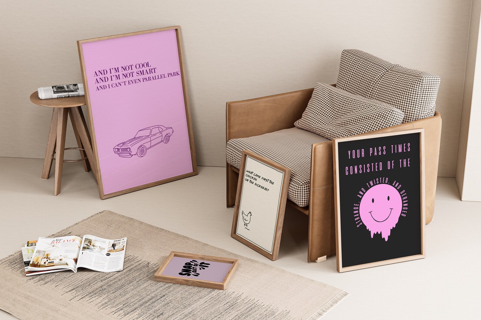 Olivia Rodrigo Lyric Print Girly Poster I'm Not Cool - Etsy