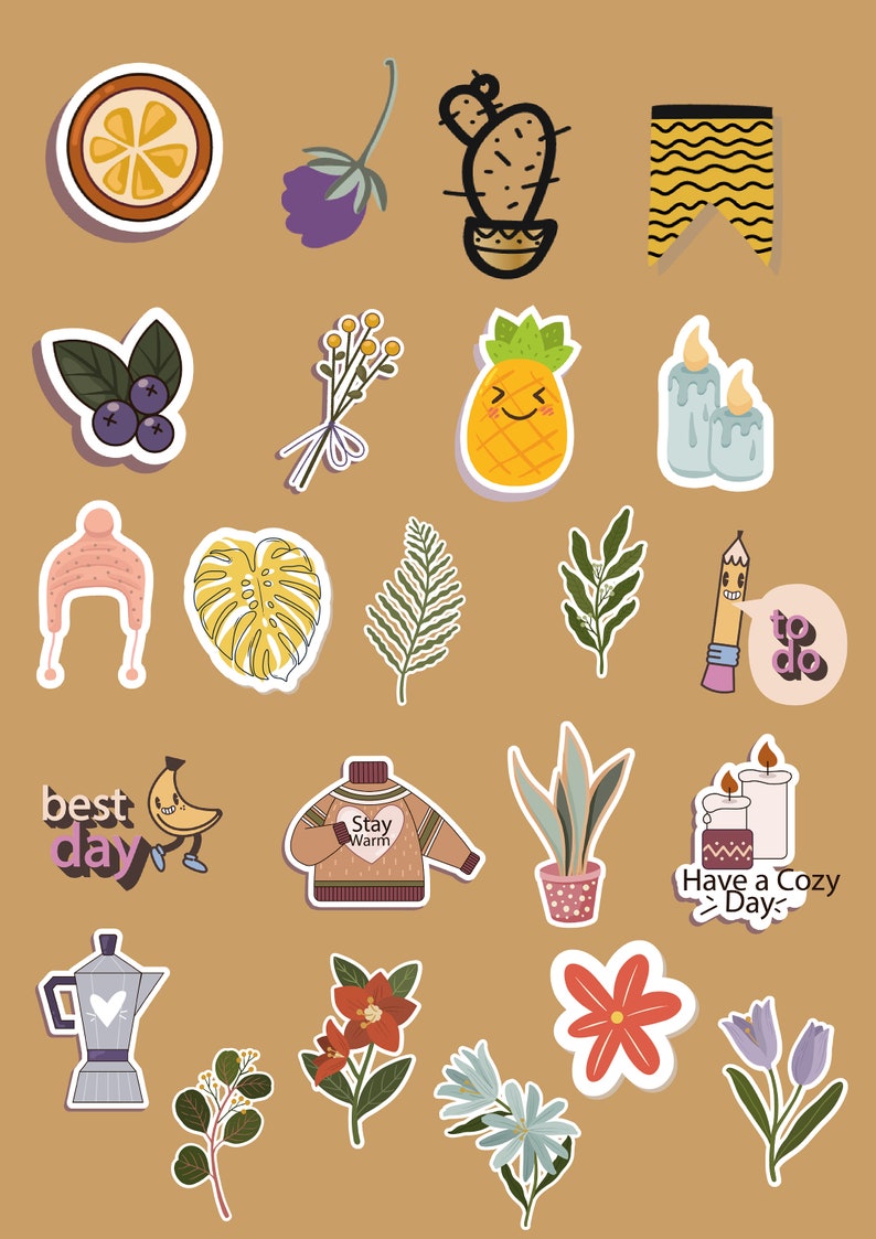 Planner Sticker Printable Digital Planner Stickers Clipart - Etsy