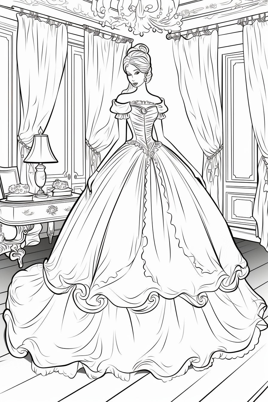 Dresses Coloring Book: A Fashion Coloring Book - Etsy
