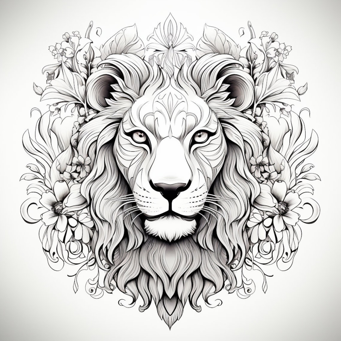 Mandala Animals : A Mandala Coloring Book for Adults - Etsy