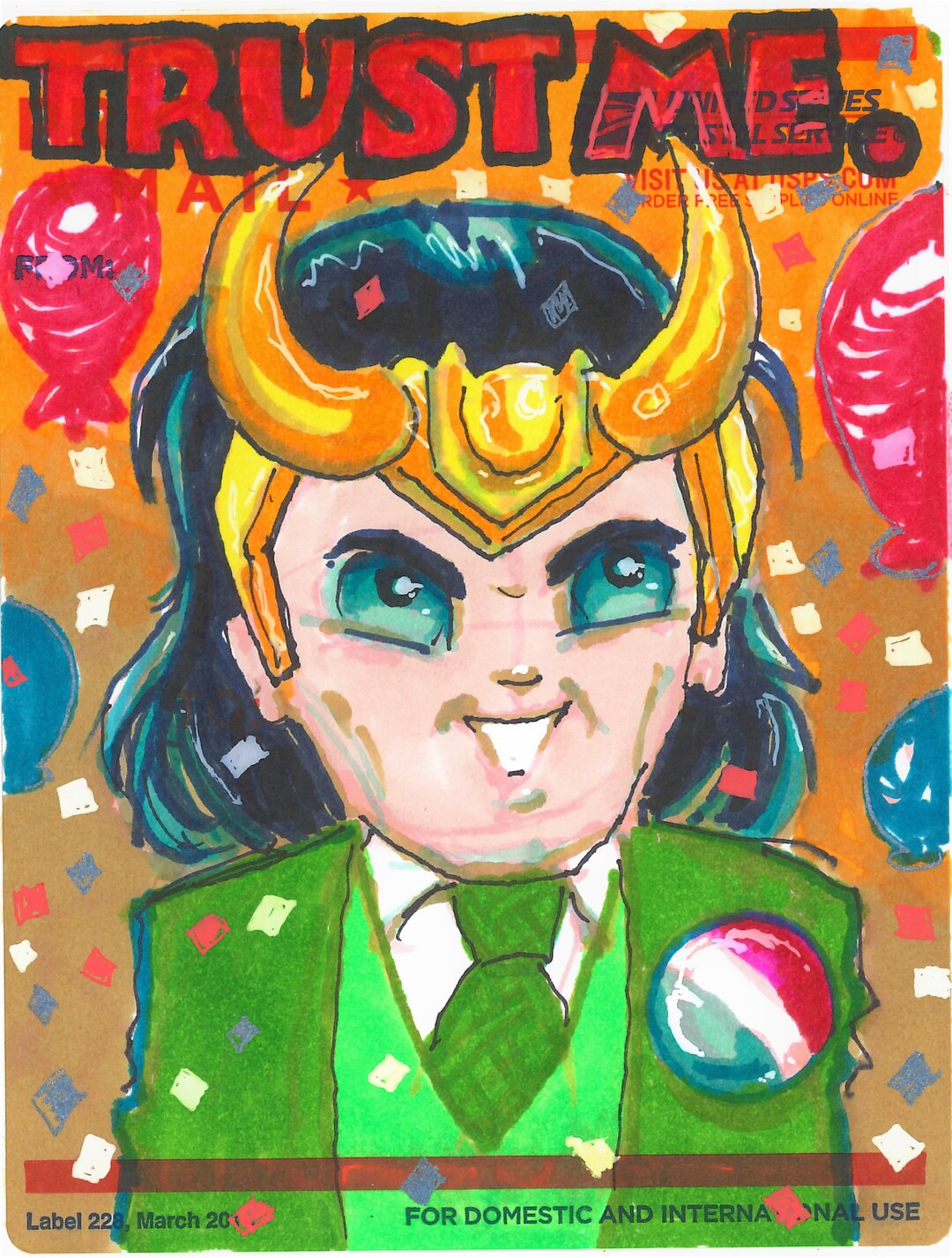 President Loki Slap Label 228 - Etsy