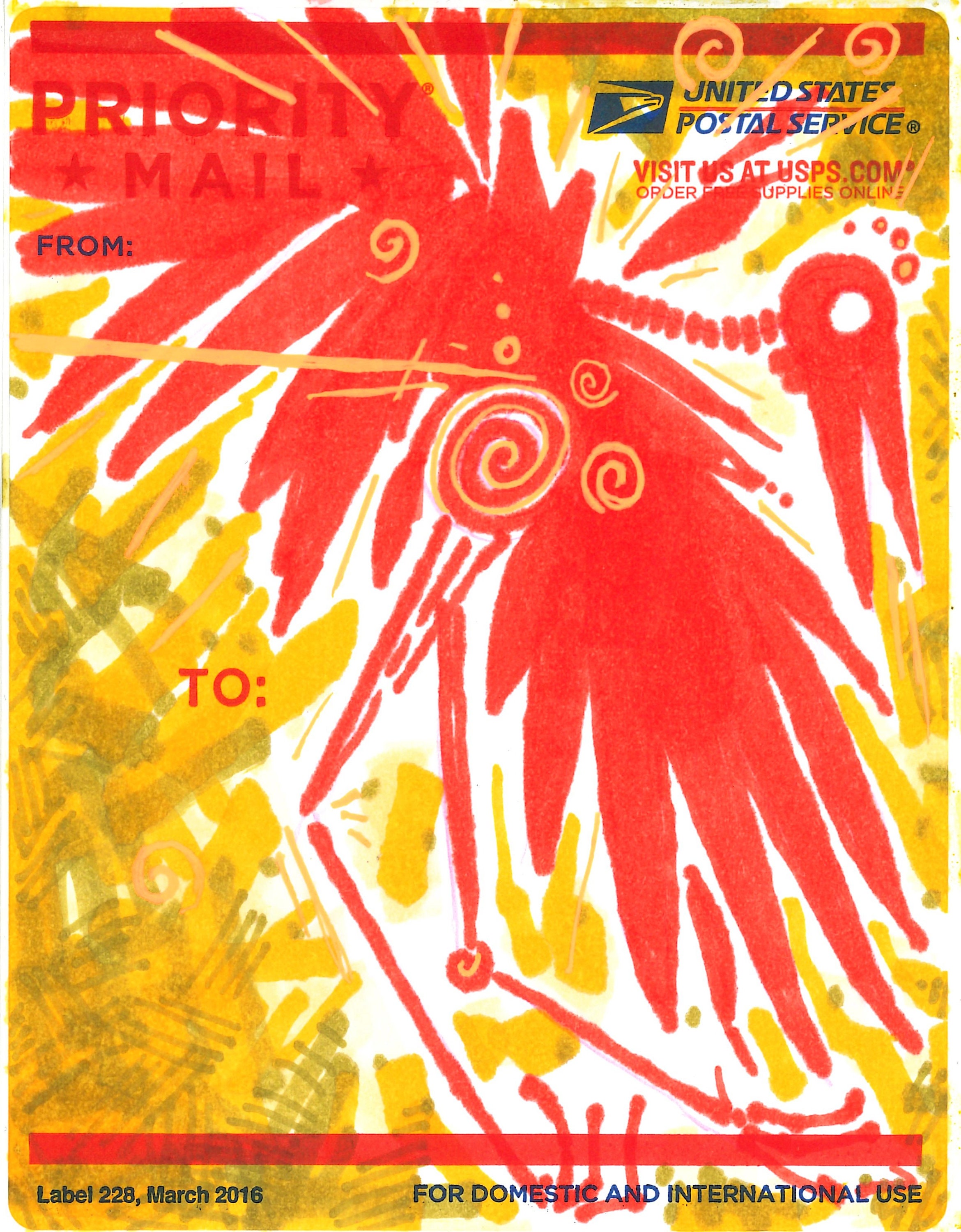 Fossil Bird Slap Label 228 - Etsy