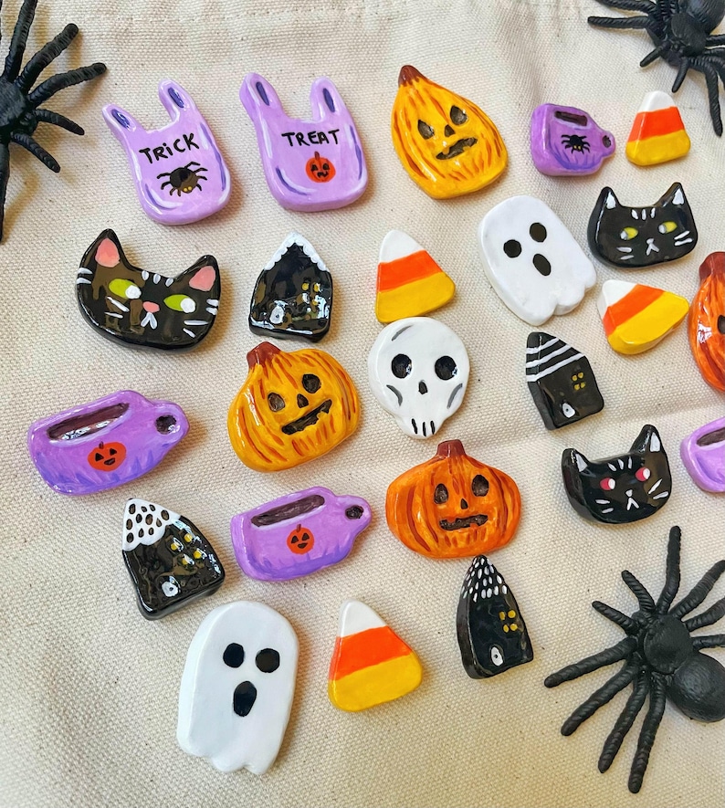 Handmade Clay Pins - Halloween Themed - Etsy