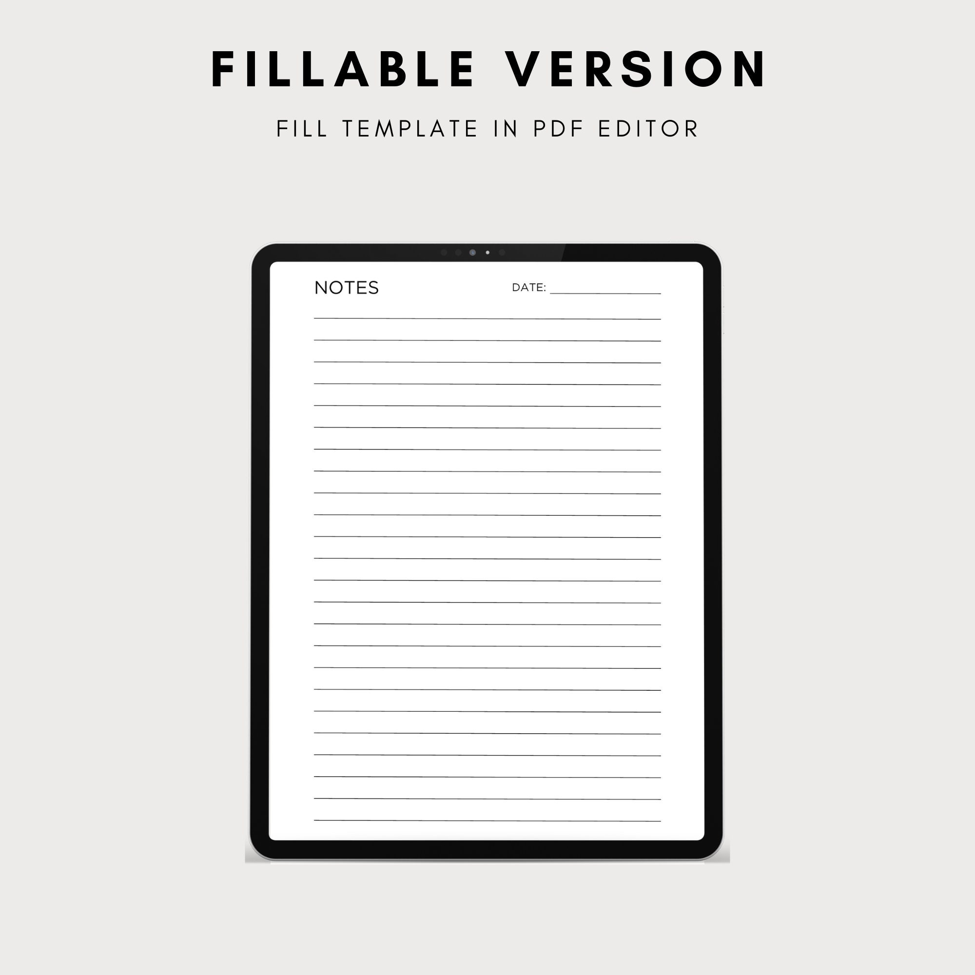 Printable Notes Pages, Cornell Notes Template, Notes Template, A4 Size ...