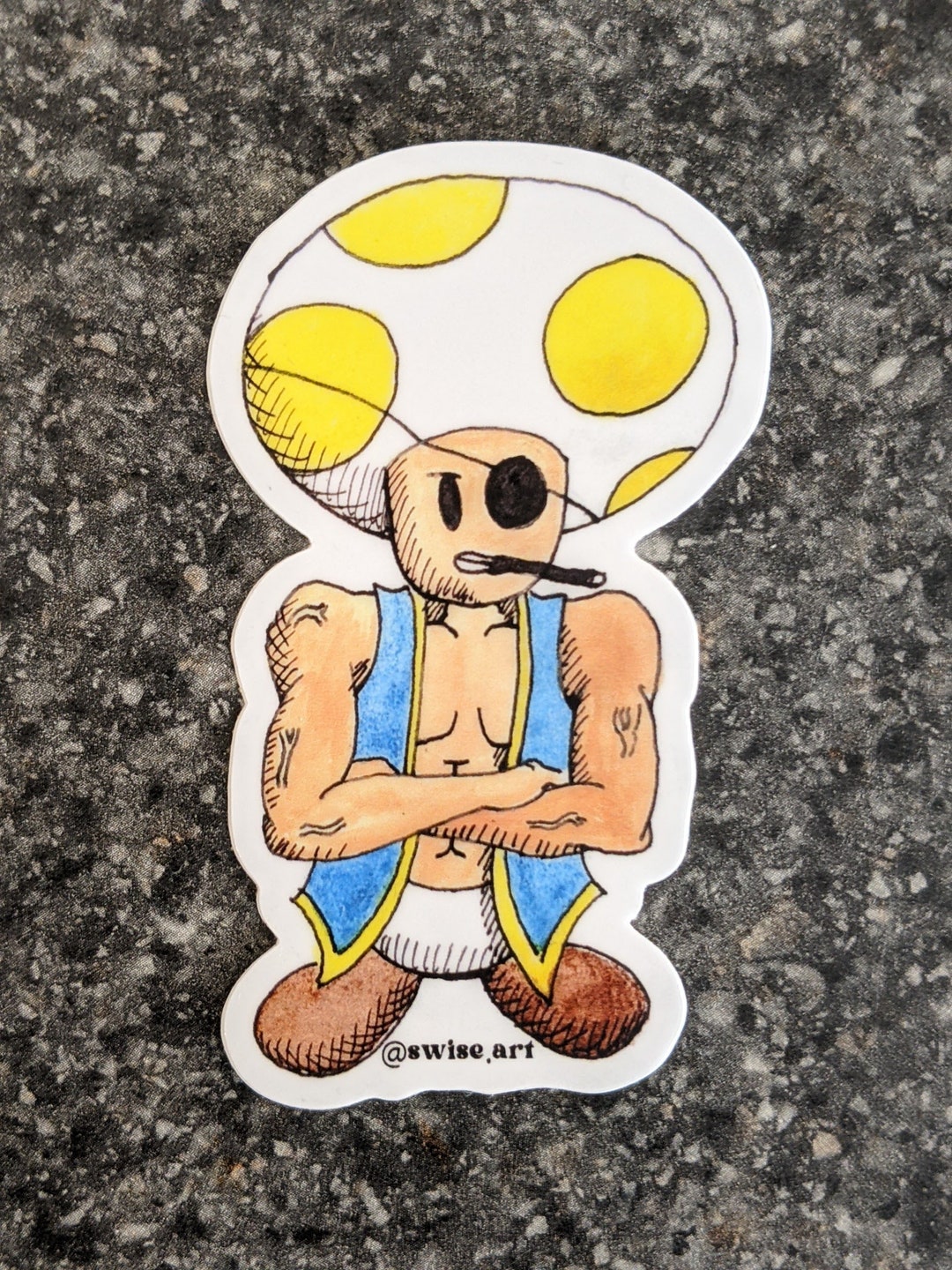 Buff Toad Sticker - Etsy
