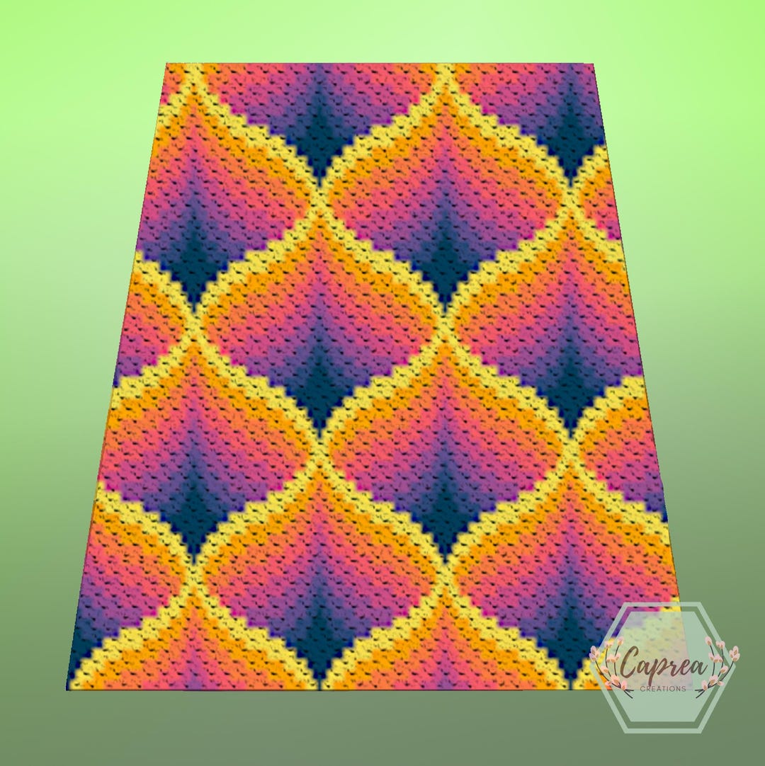 Sunset Scales C2C Graph and Pattern - Etsy