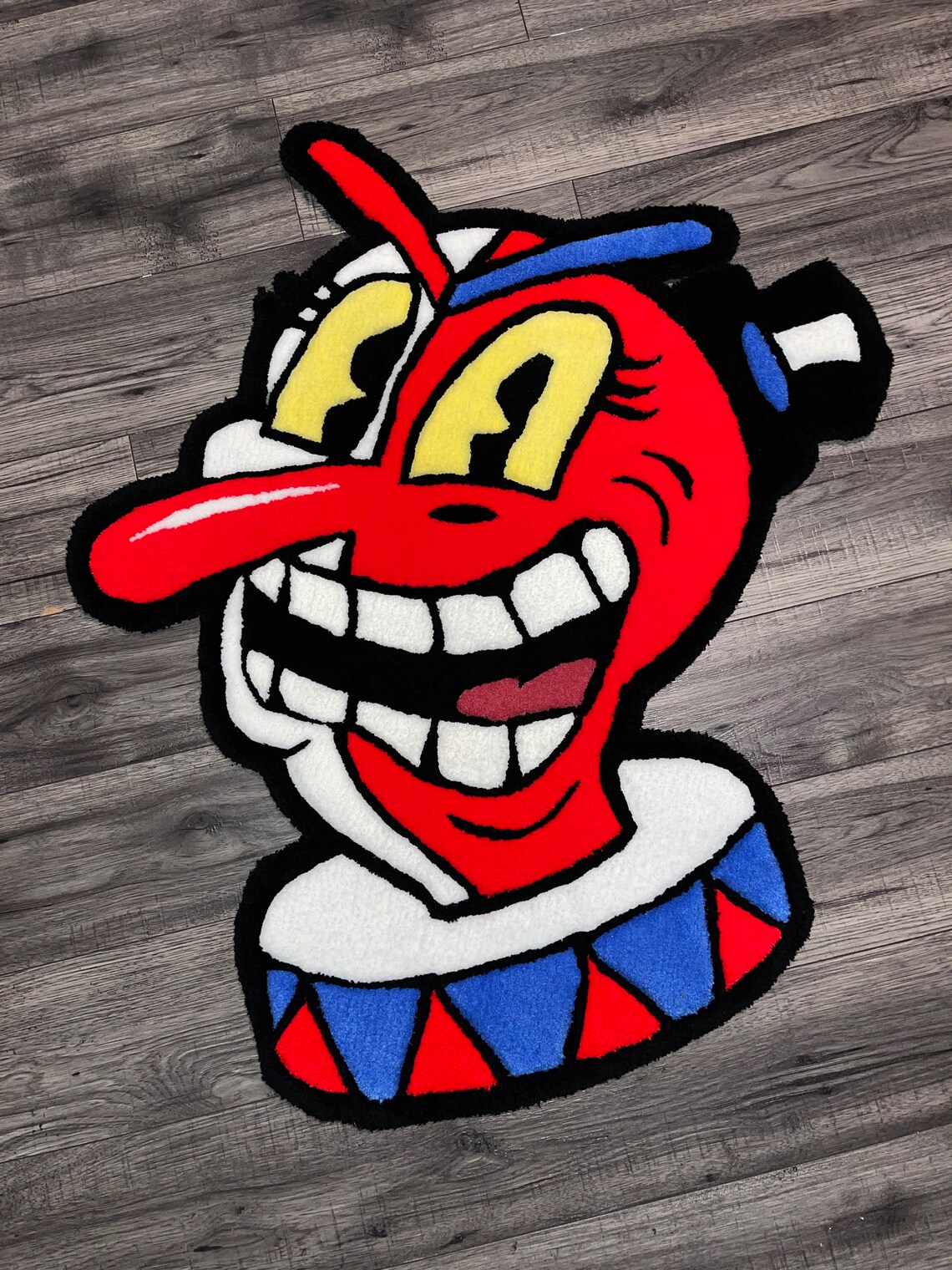 Hand Tuft Beppi the Clown Rug (cuphead) - Etsy