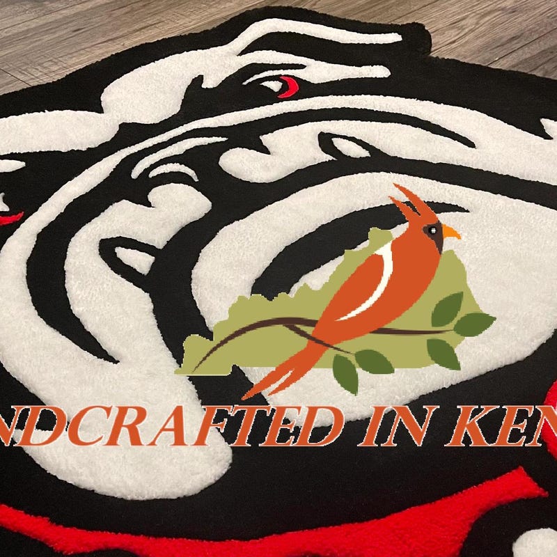 Hand Tufted Football Rug - Etsy