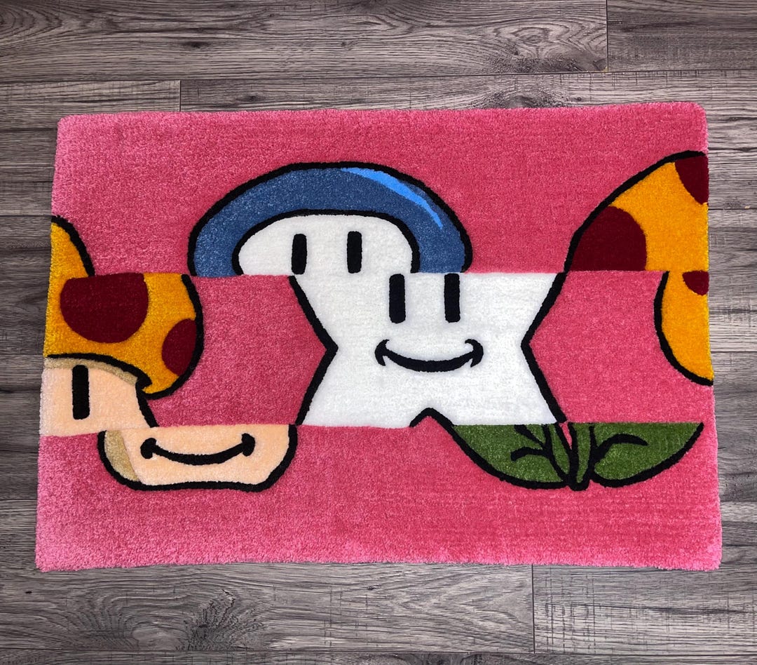 Slot Machine Mario Nostalgic Game Rug - Etsy