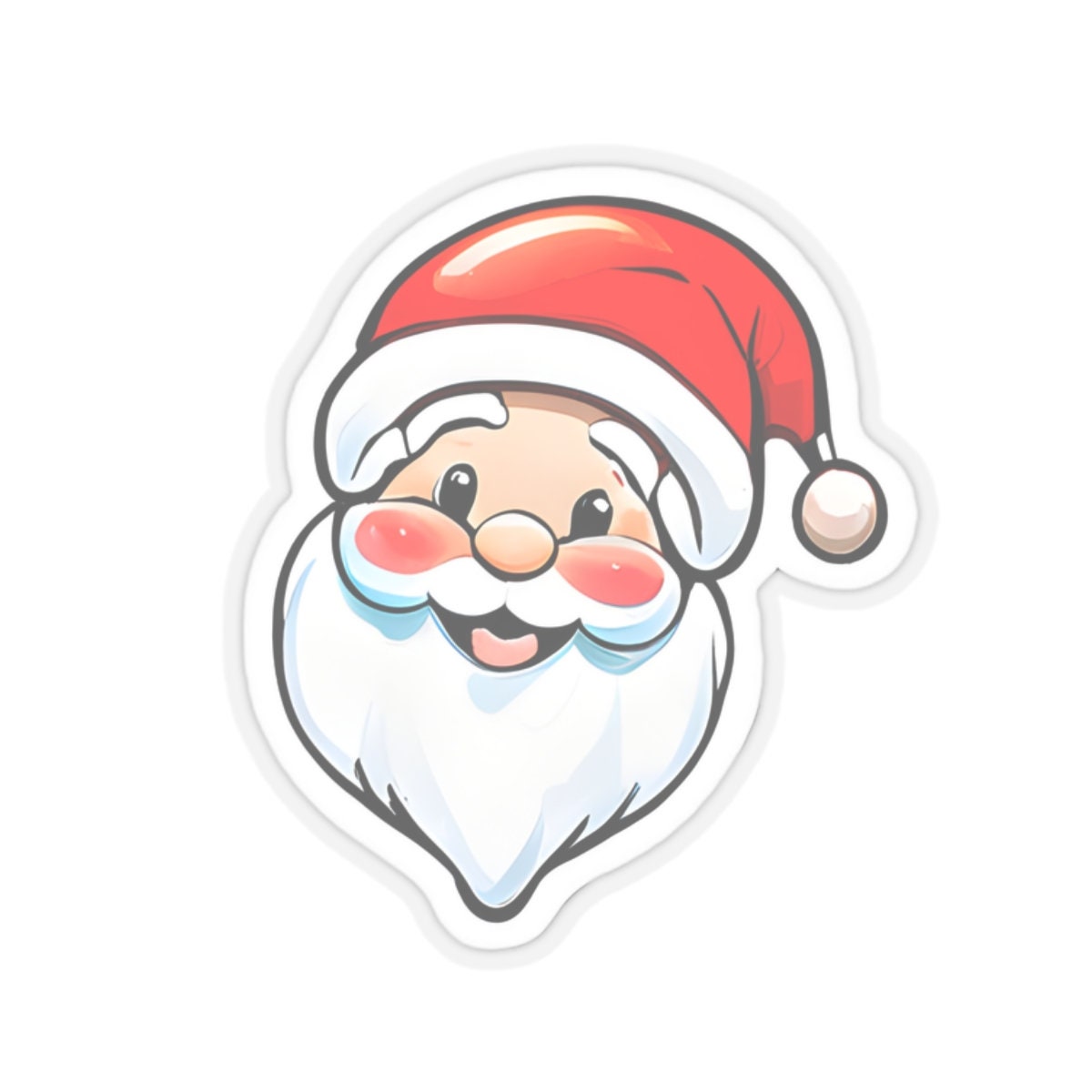 Kiss-cut Stickers Santa Clause - Etsy