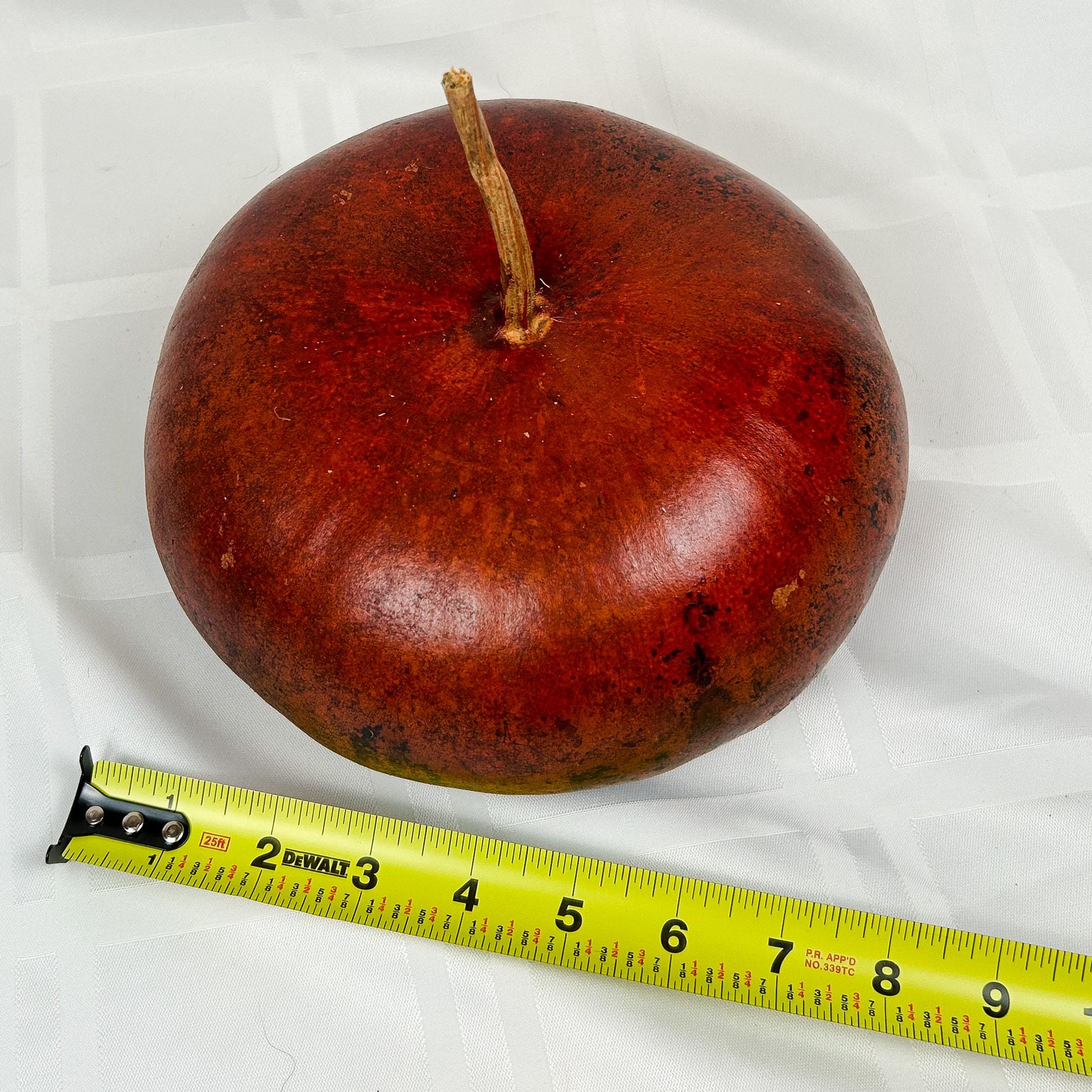 Med Round Gourd Decoration DARK RED - Etsy