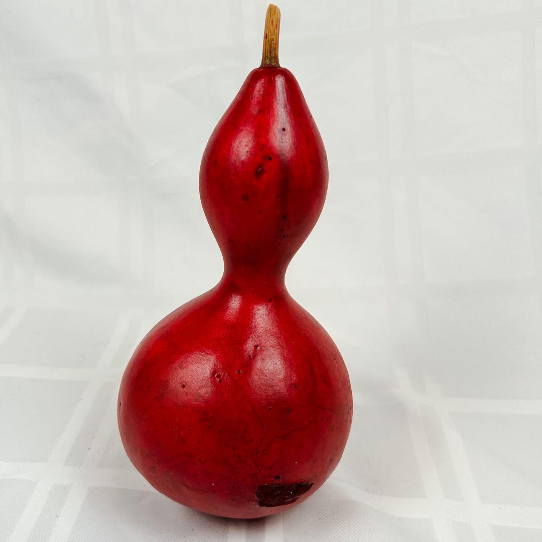 Red Gooseneck Gourd Decoration - Etsy