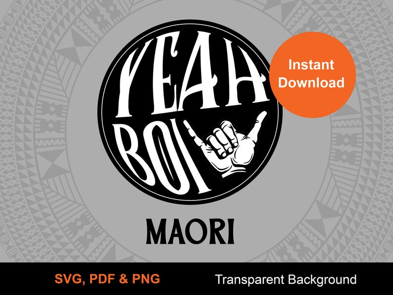 Yeah Boi Maori SVG | New Zealand Kiwi Art (digital Download) - Etsy