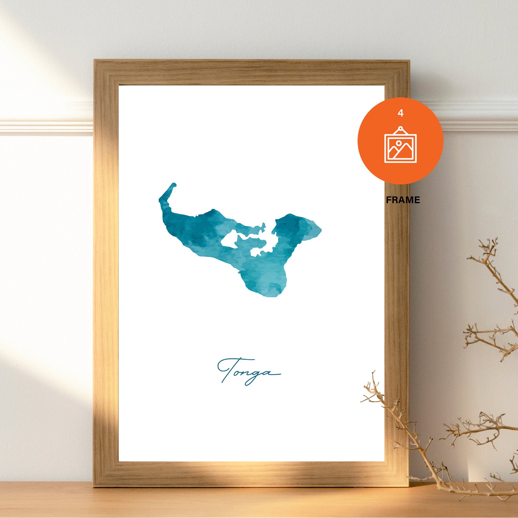 Tonga Watercolor Tonga Printable Poster Tonga Digital Print Gift for ...