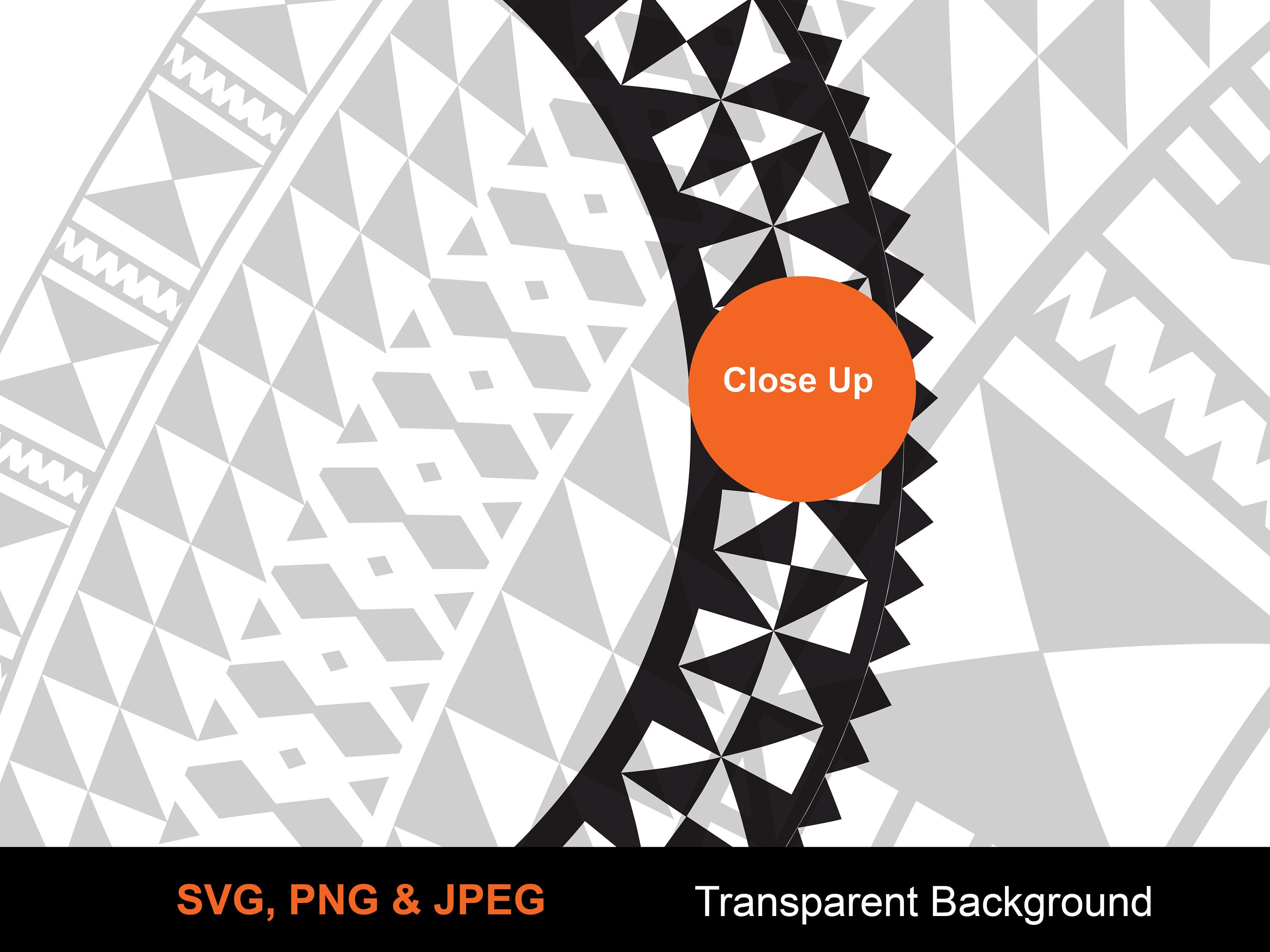 Polynesian Circle Frame Pack Vector 40cm X 40cm | Seamless Pattern ...