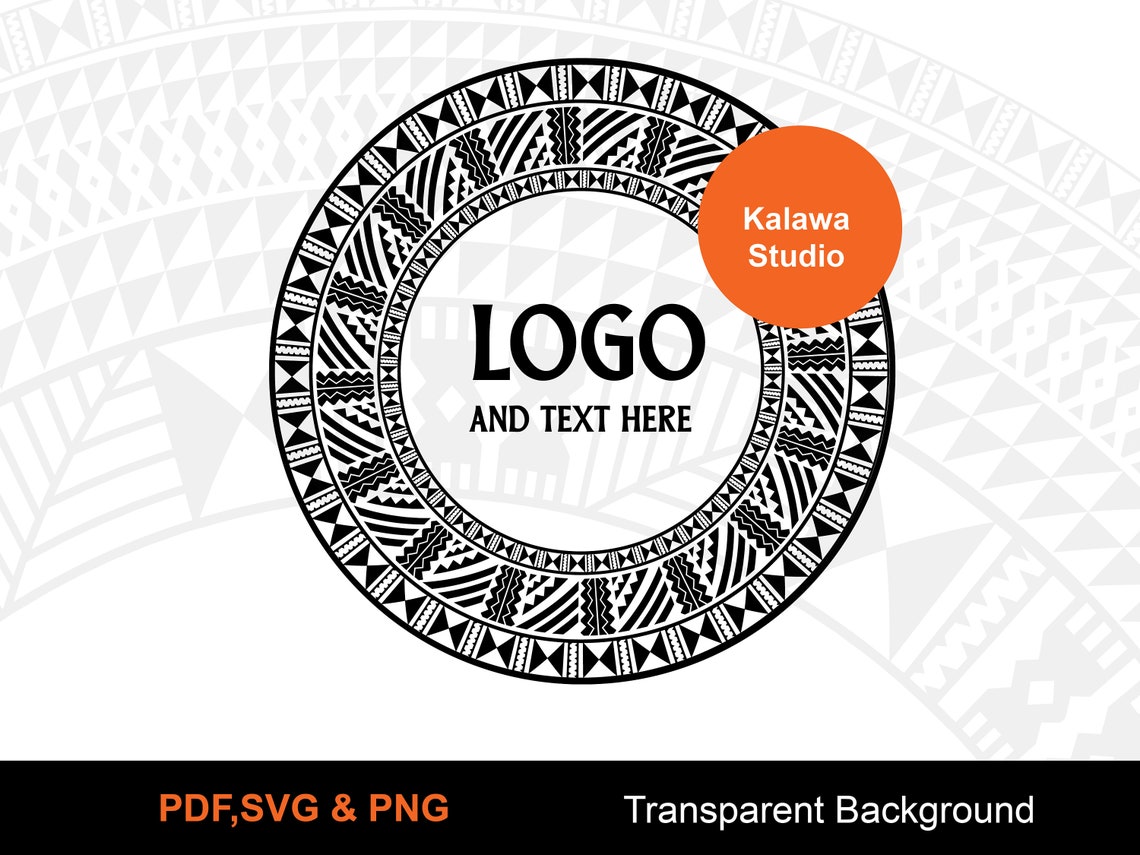 KVT Authentic Masi Circle Tapa Tribal Frame Vector 40cm X 40cm Seamless ...