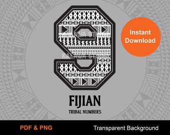 Fijian Tribal Number "8" | Polynesian Tribal Alphabet | Fijian Number ...