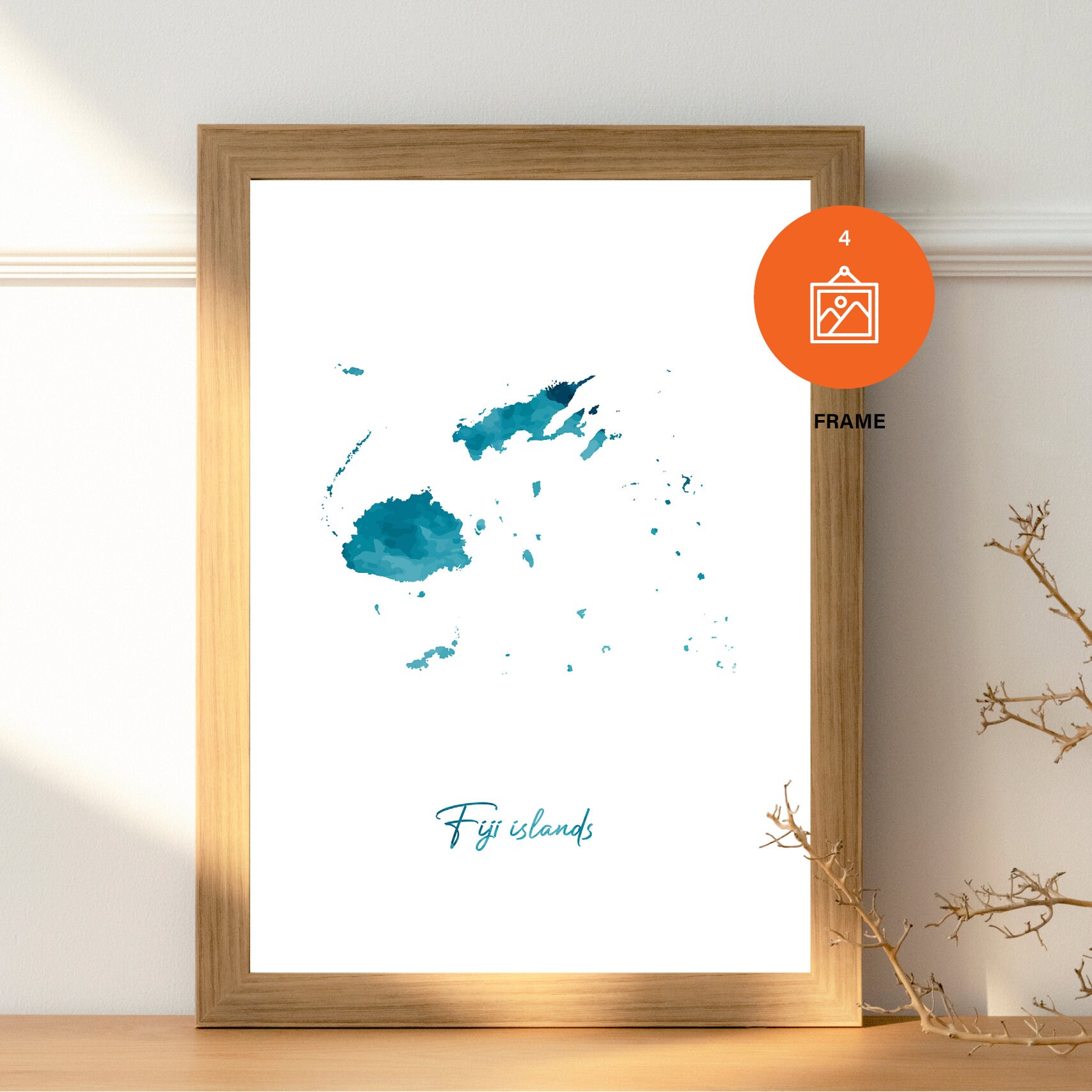 Fiji Watercolor Fiji Printable Poster fiji Digital Print Gift for ...