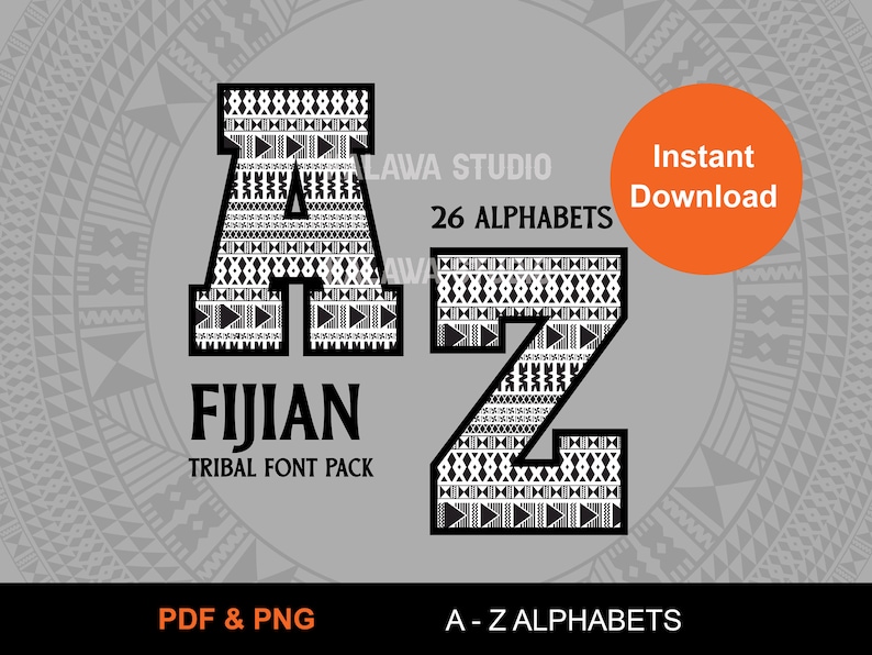 Polynesian Letters Bundle | Tribal Letters A to Z | Polynesian Pattern ...