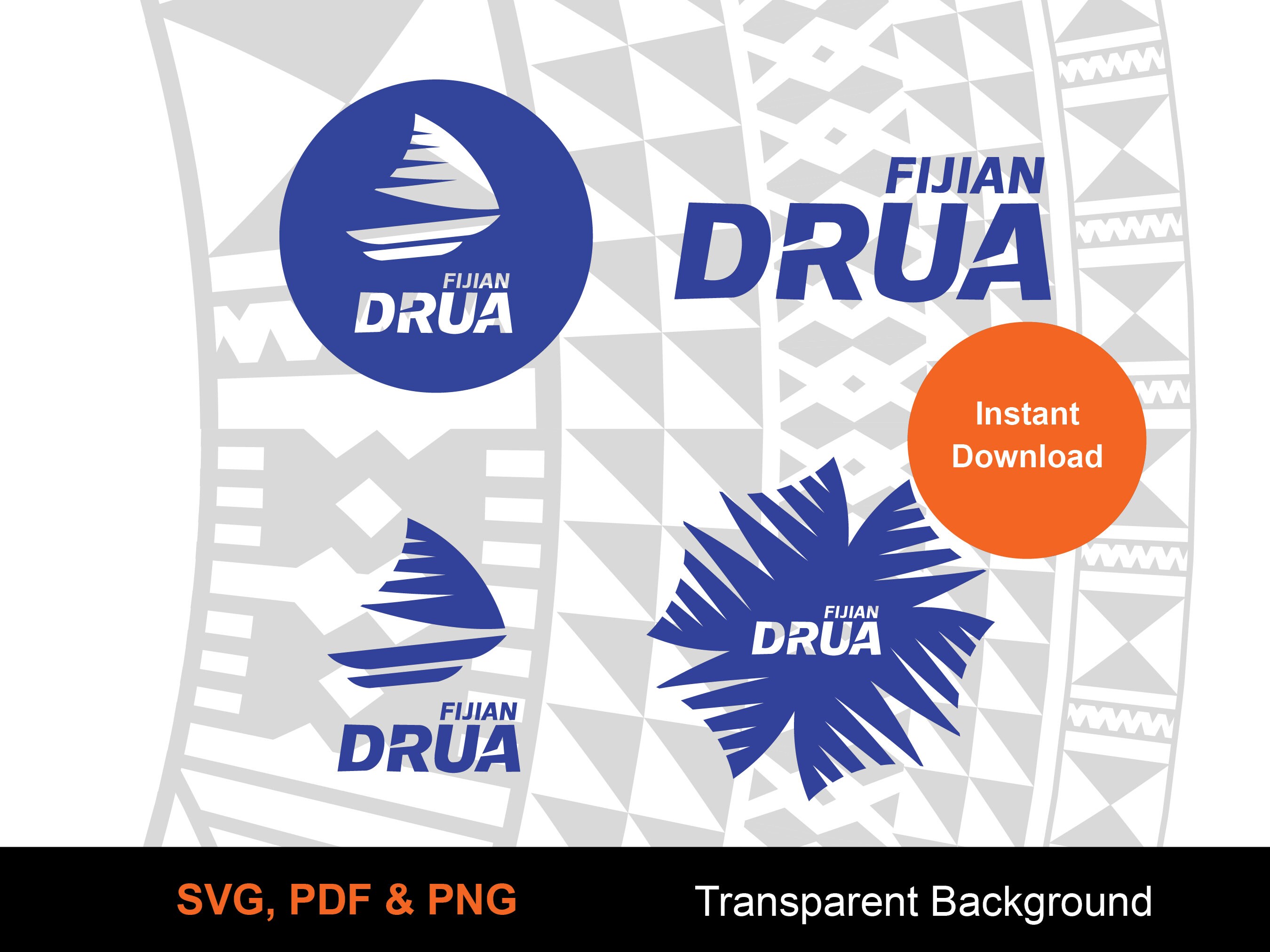 Fijian Drua Bundle | Seamless Pattern | Instant Download | Digital ...