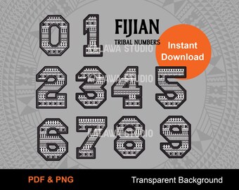 Fijian Tribal Number "2" | Polynesian Tribal Alphabet | Fijian Number ...