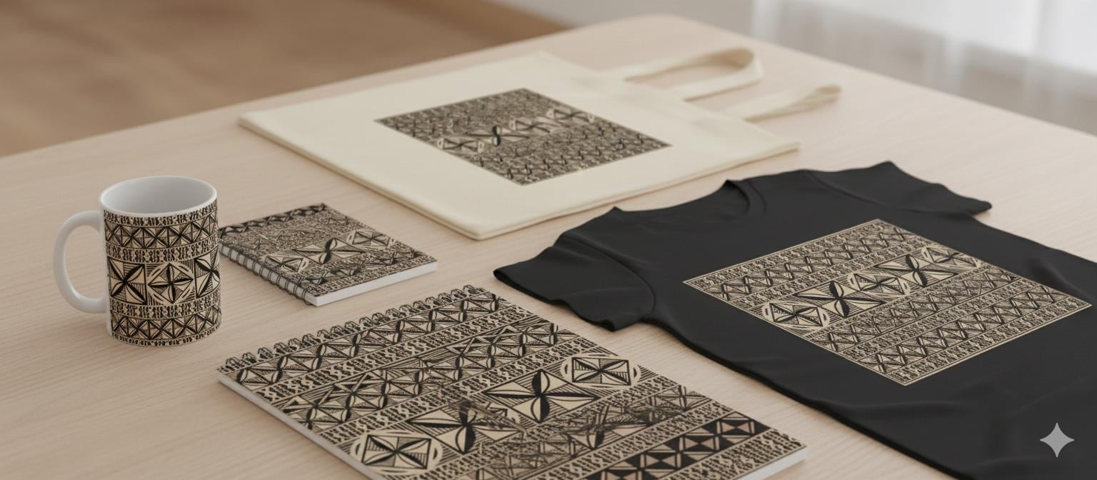 Modern Fijian Pattern Design – SVG & PNG Files for Unique DIY Projects ...
