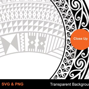 Maori Circle Tribal Frame Vector 40cm X 40cm Seamless Pattern - Instant ...