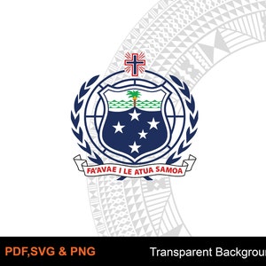 Samoa Coat of Arms Badges | SVG, PNG (digital Design) - Etsy