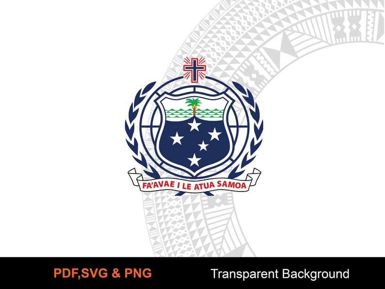 Samoa Badges | Samoa SVG | Samoa Coat of Arms | Instant Download ...