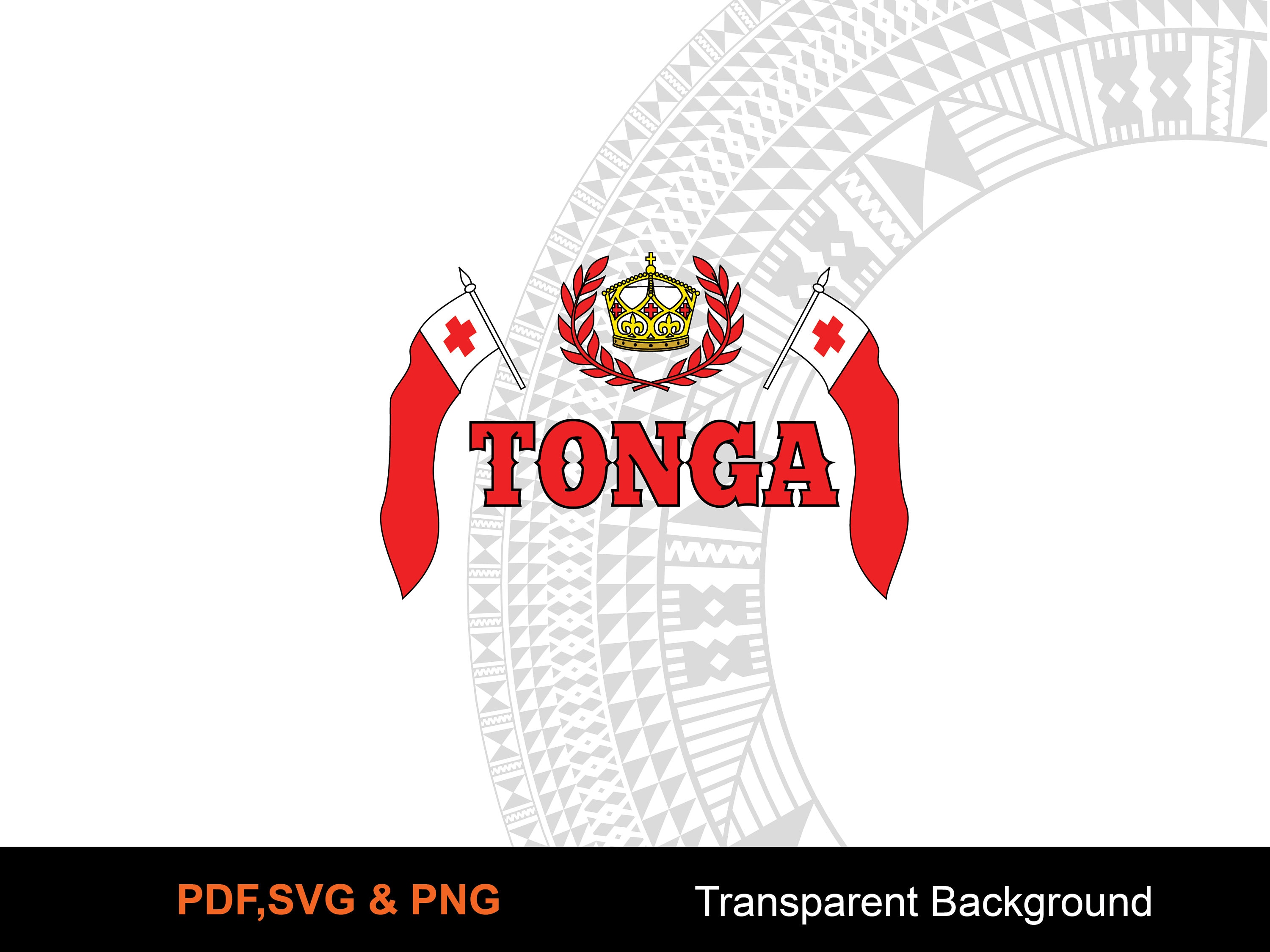 Tonga Badges | Tonga SVG | Tonga Coat of Arms | Instant Download | Digital Design - Etsy