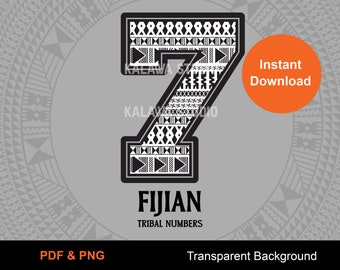 Fijian Tribal Number "9" | Polynesian Tribal Alphabet | Fijian Number ...