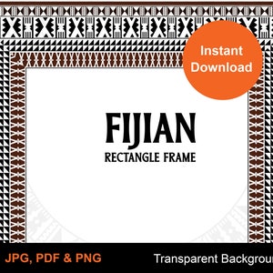 Fijian Masi Rectangle Tapa Tribal Frame Vector 210mm X 297mm Seamless ...