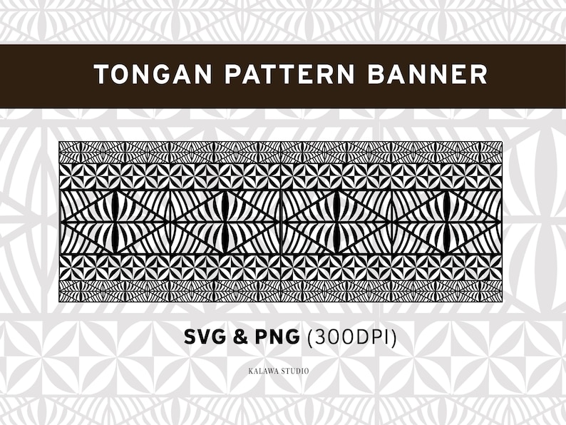 Modern Tongan Pattern Design – SVG & PNG Files for Unique DIY Projects ...