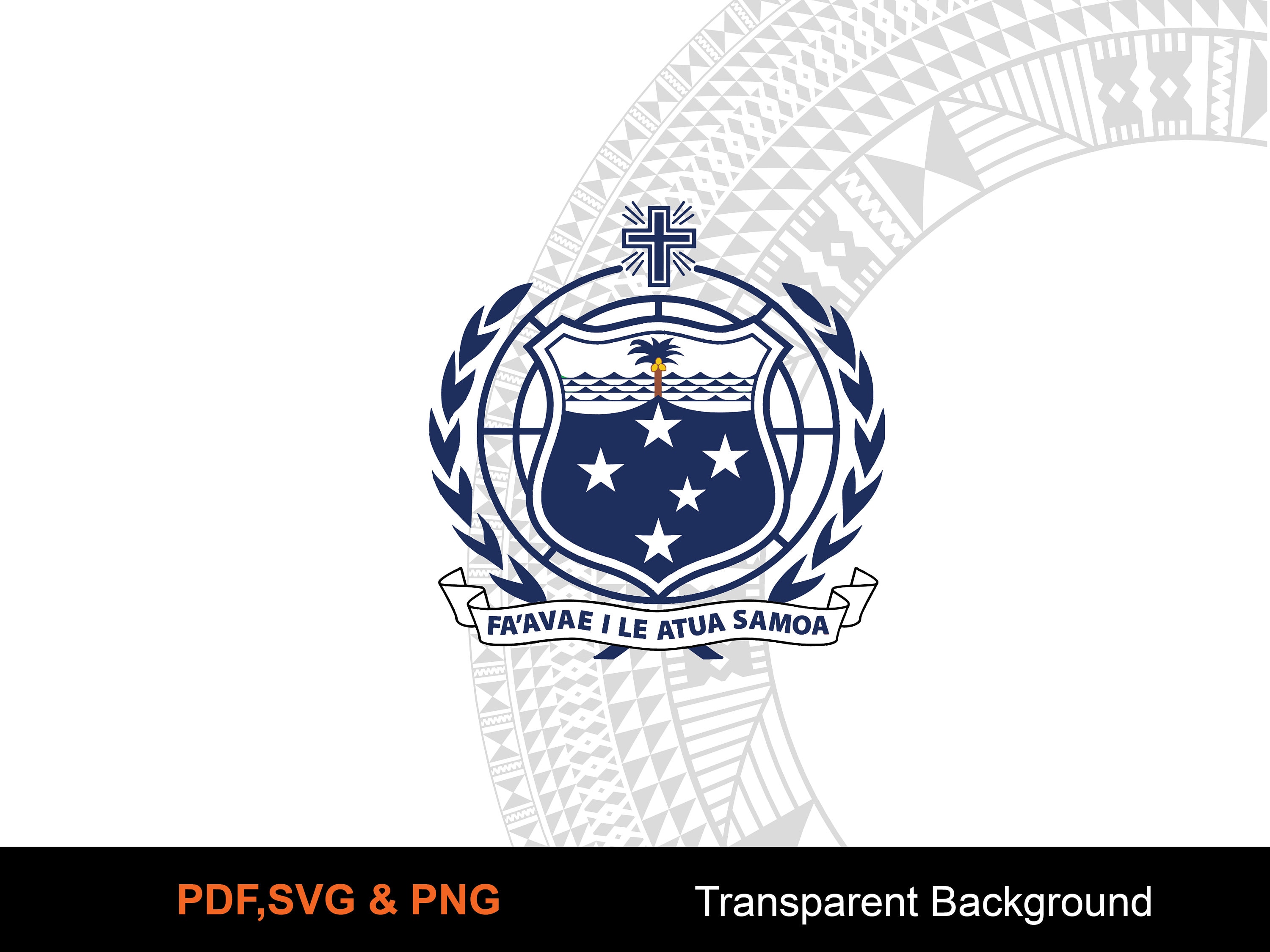 Samoa Badges | Samoa SVG | Samoa Coat of Arms | Instant Download ...