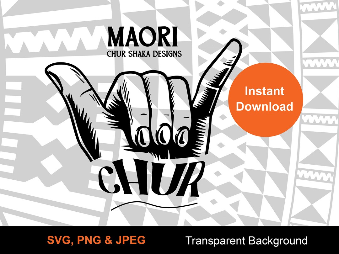 Chur Shaka Vector | Shaka Sign | Instant Download | Digital Design ...