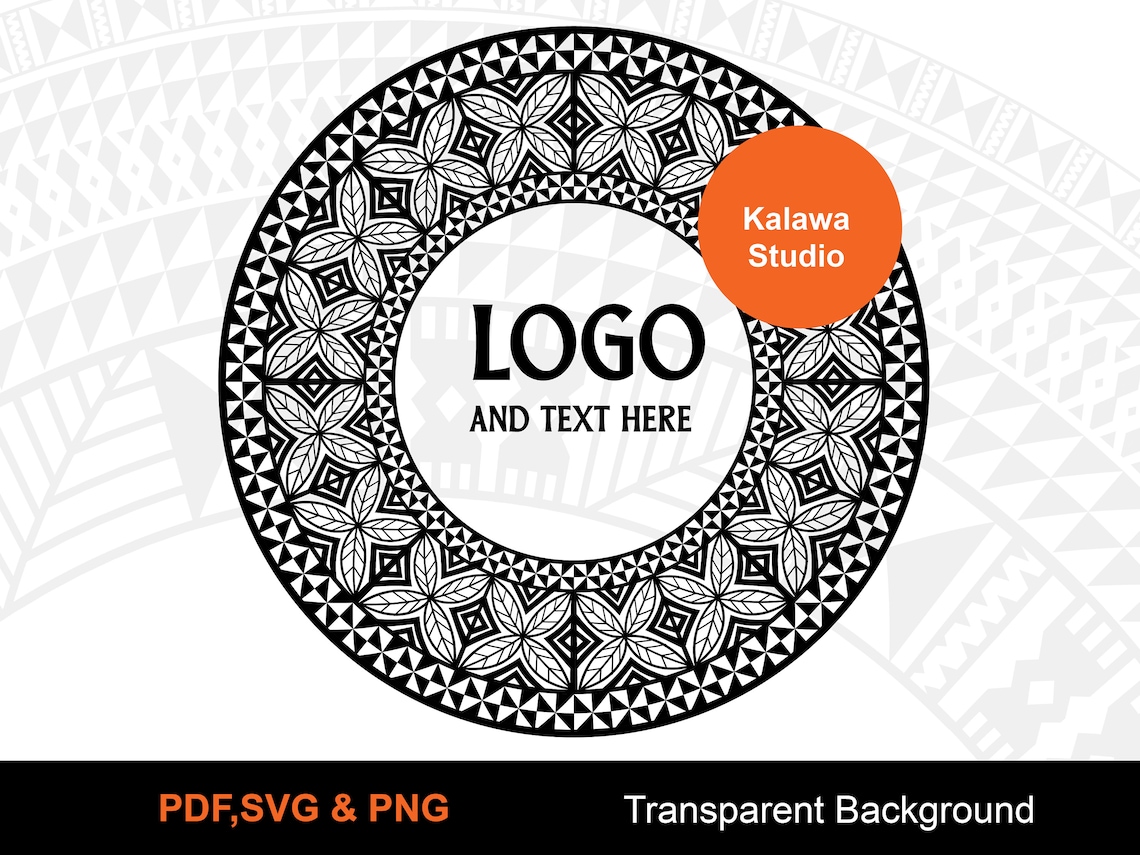 Samoan Tatau Polynesian Tribal Frame Vector 40cm X 40cm Seamless ...