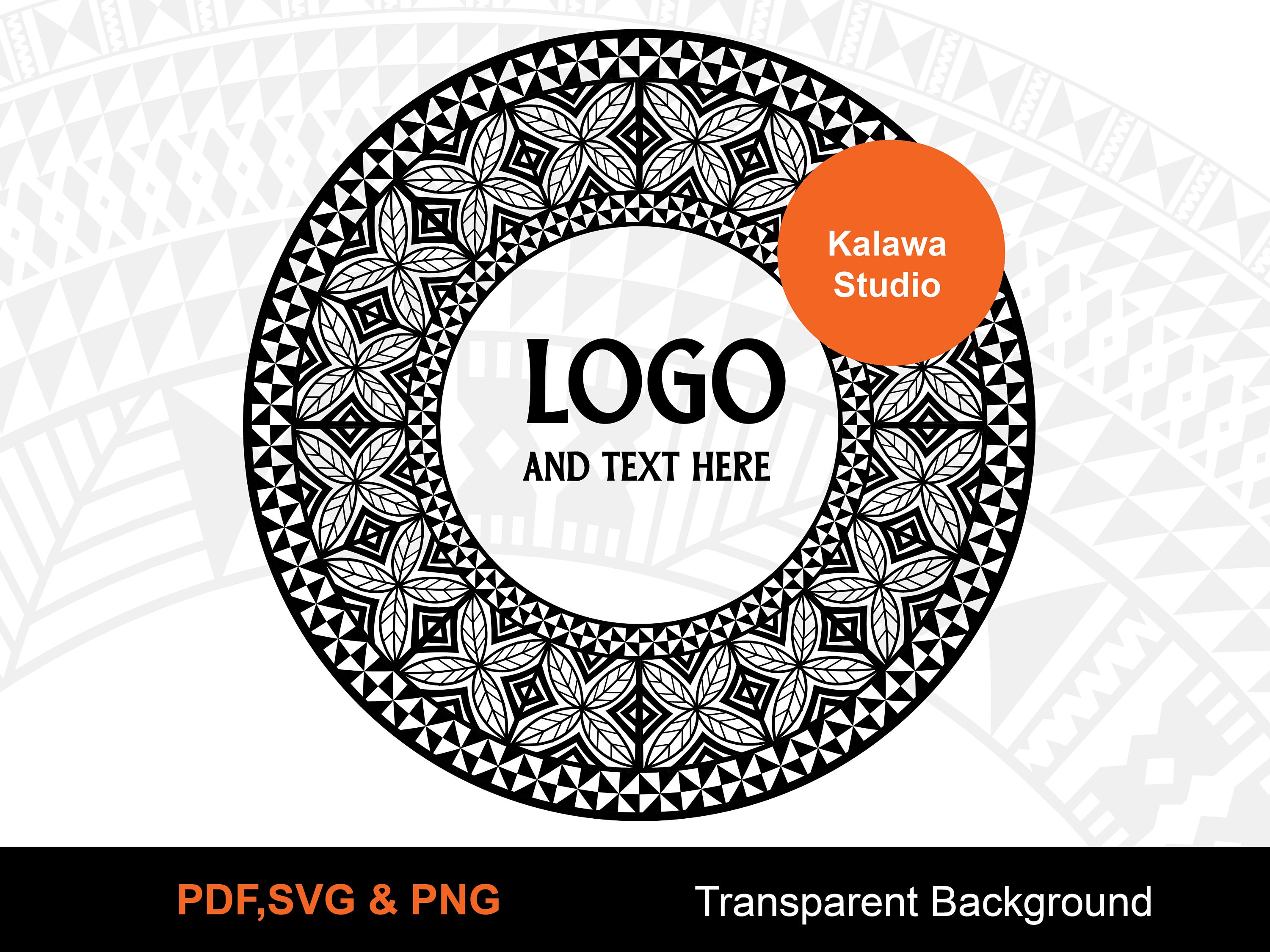 Samoan Tatau Polynesian Tribal Frame Vector 40cm X 40cm Seamless ...