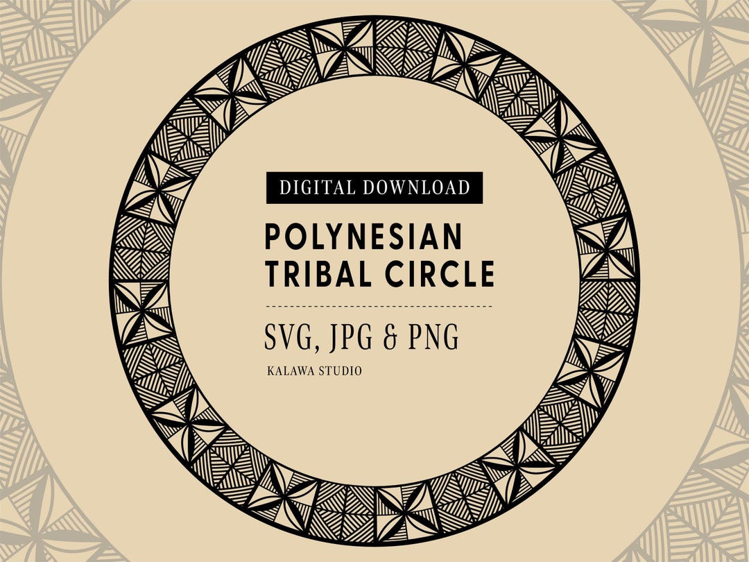 Samoan Tribal Circle Designs | SVG, PNG & JPG Files for Instant ...