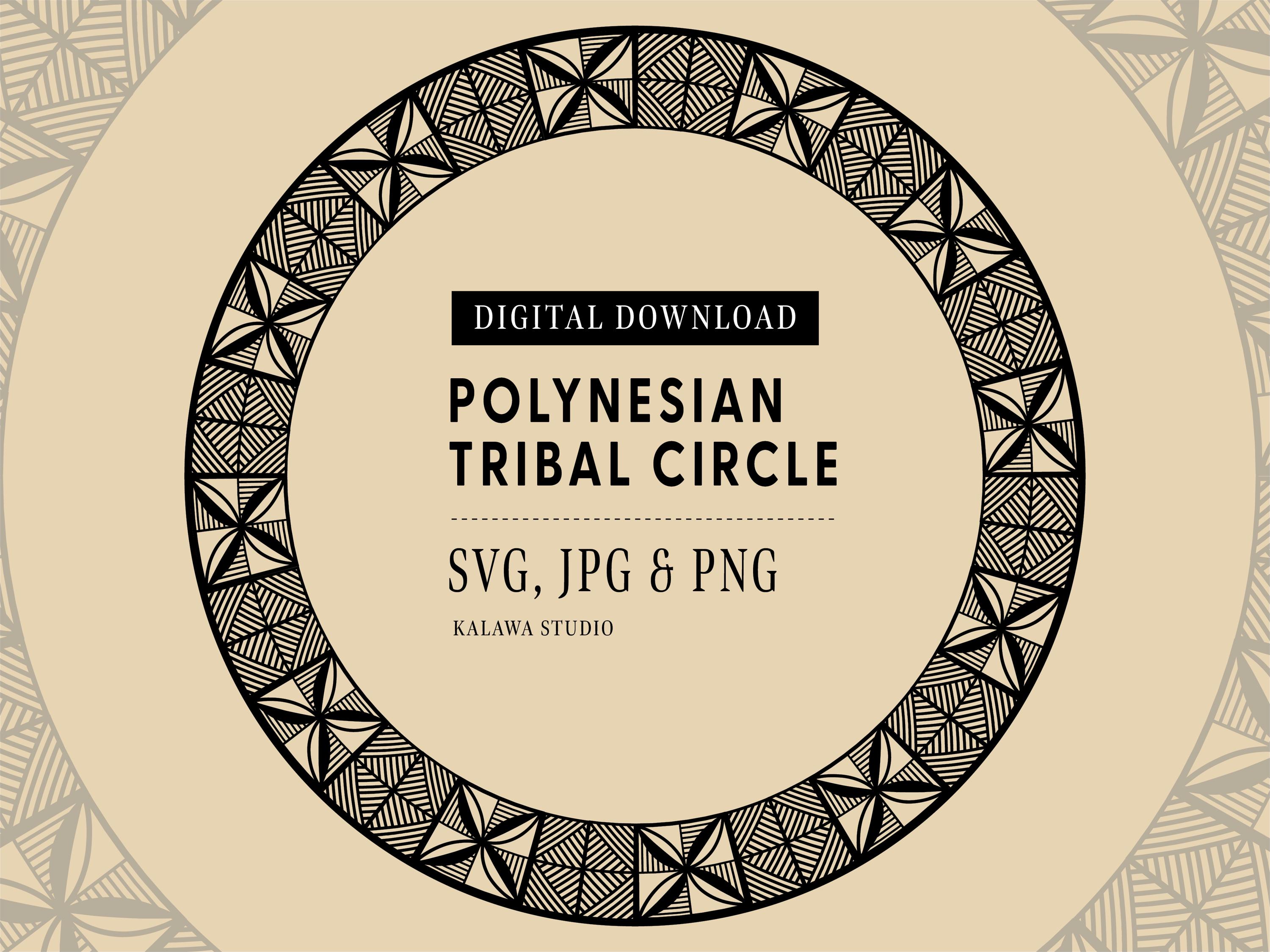 Samoan Tribal Circle Designs | SVG, PNG & JPG Files for Instant ...