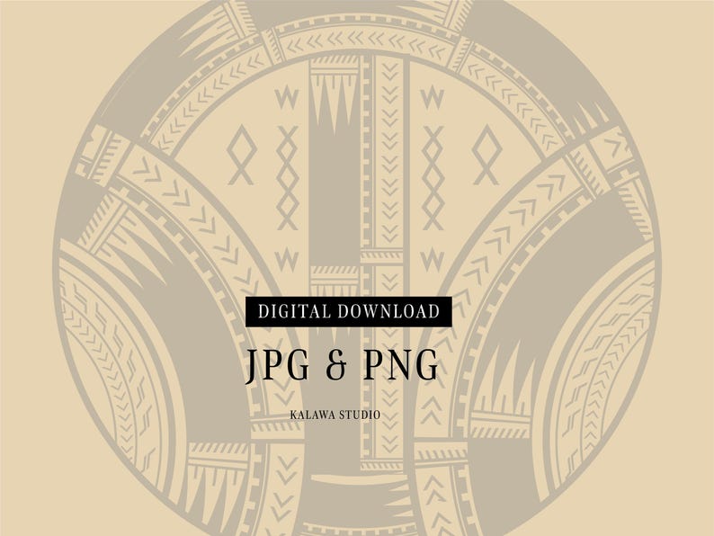 Samoan Tribal Circle Designs | SVG, PNG & JPG Files for Instant ...
