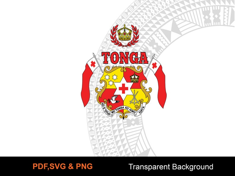 Tonga Badges | Tonga SVG | Tonga Coat of Arms | Instant Download ...