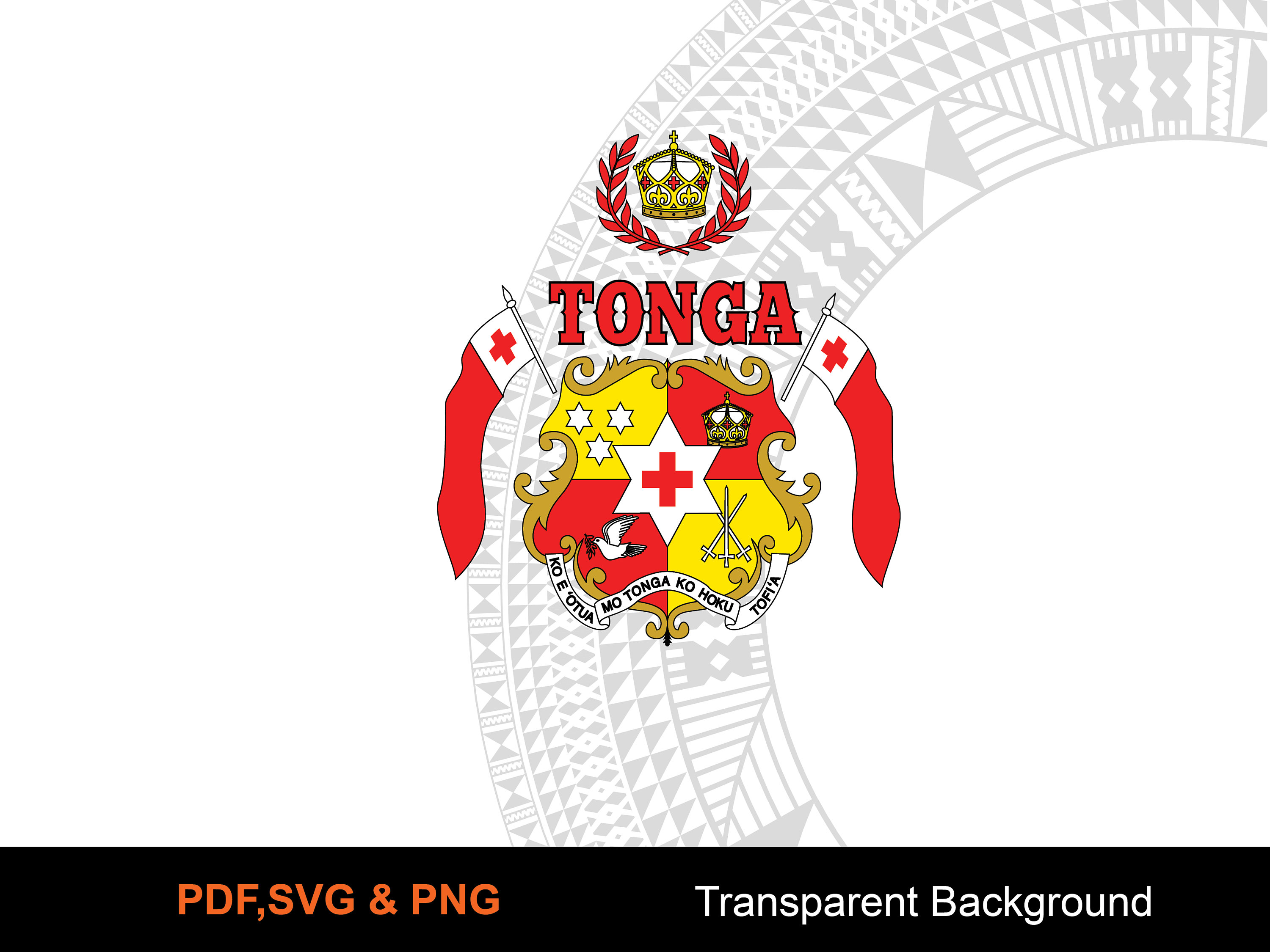 Tonga Badges | Tonga SVG | Tonga Coat of Arms | Instant Download ...