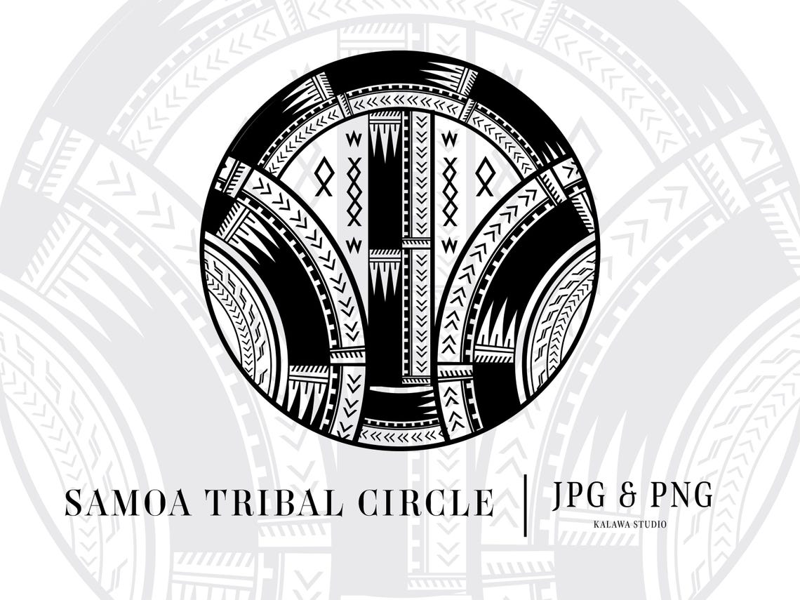 Samoan Tribal Circle Designs | SVG, PNG & JPG Files for Instant ...