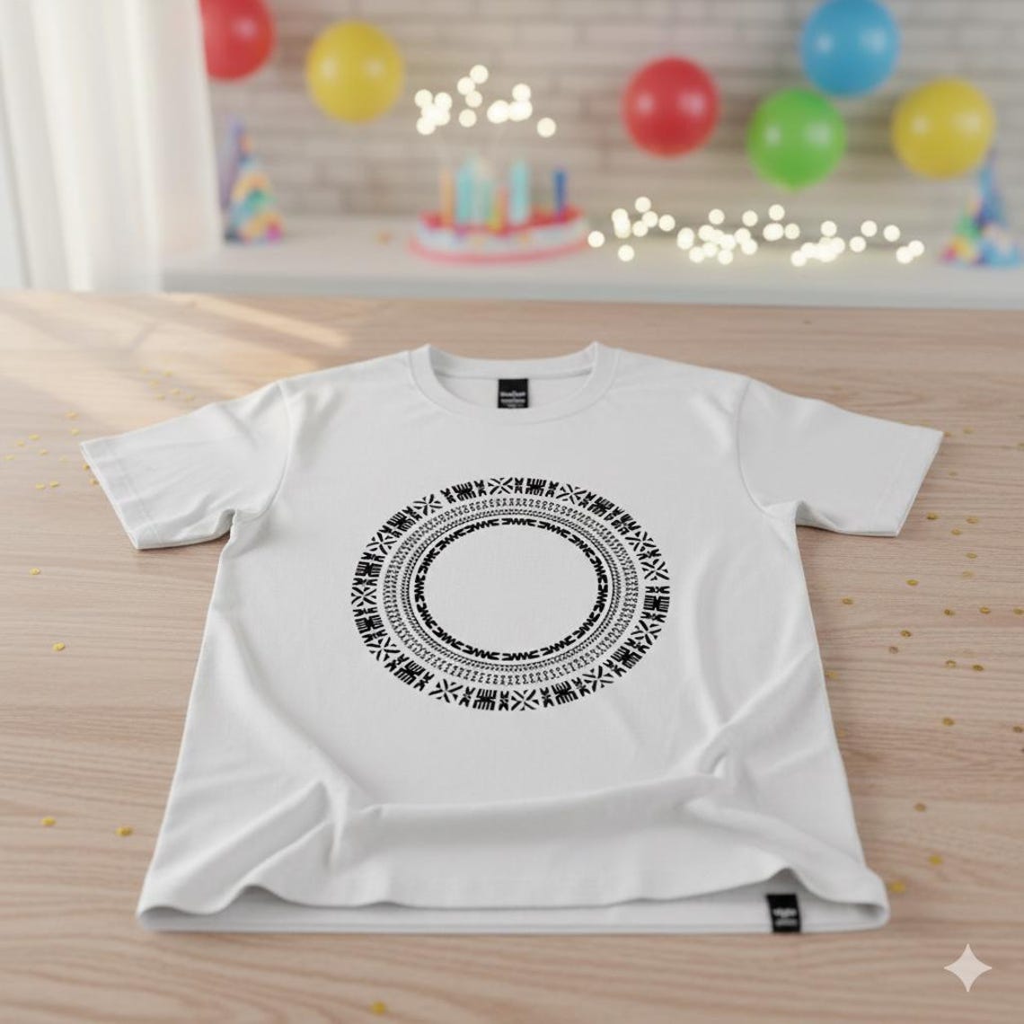 Fijian Kesakesa Masi Circle Tapa Tribal Frame Vector 40cm X 40cm ...