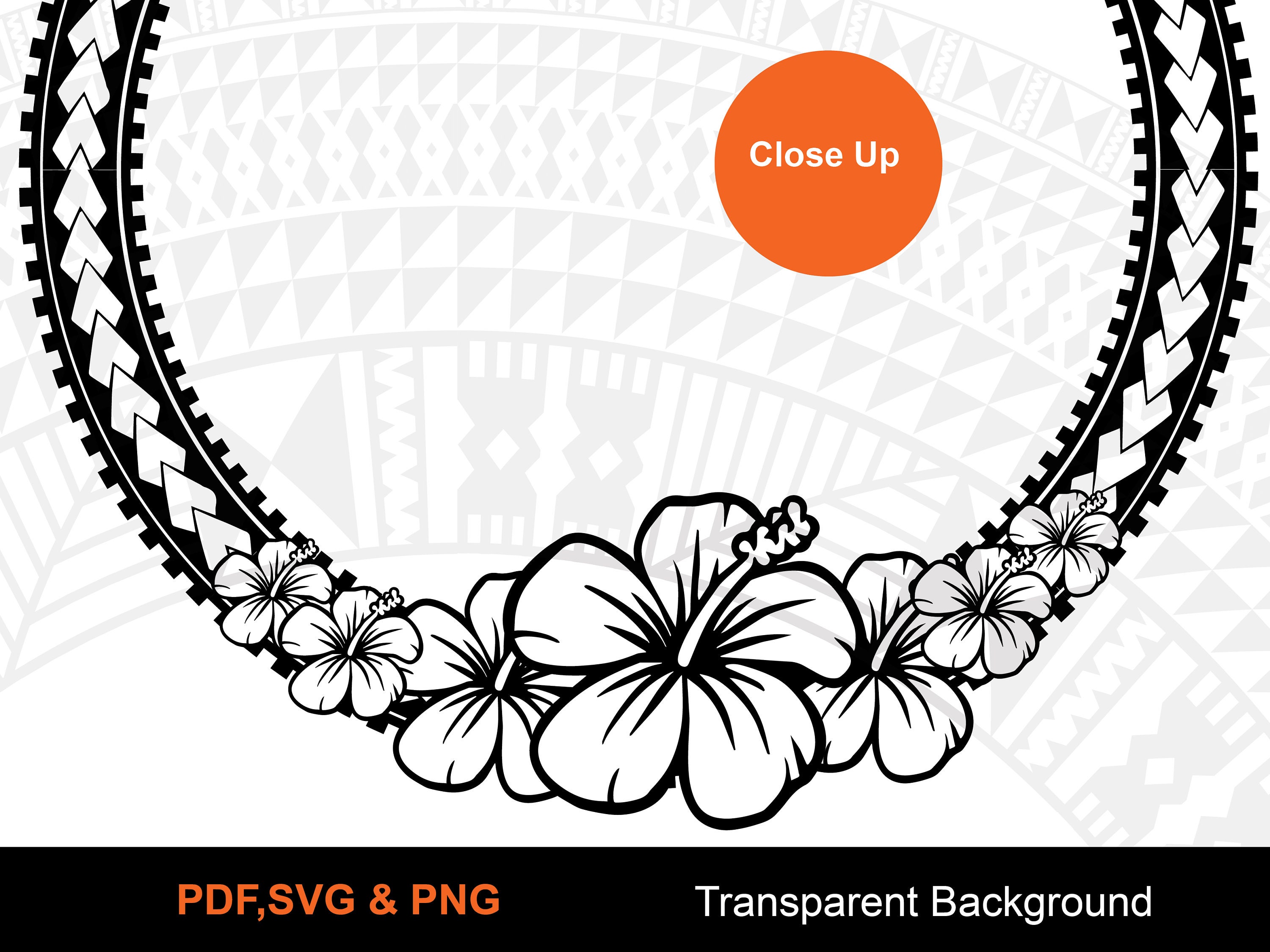 Samoan Floral Frame | Tribal Frame | Instant Download | Digital Design ...