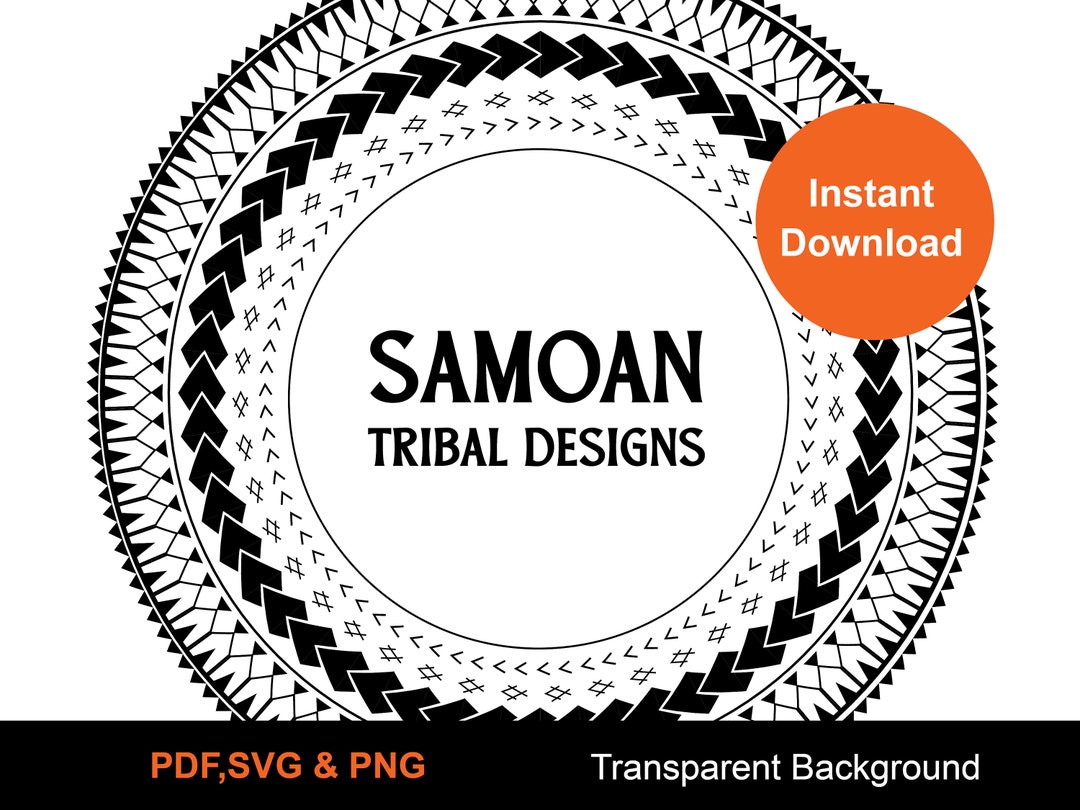 Samoan Tatau Polynesian Tribal Frame Vector 40cm X 40cm Seamless ...